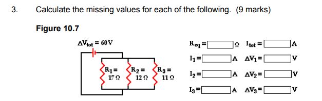 Solved Calculate the missing values for each of the | Chegg.com