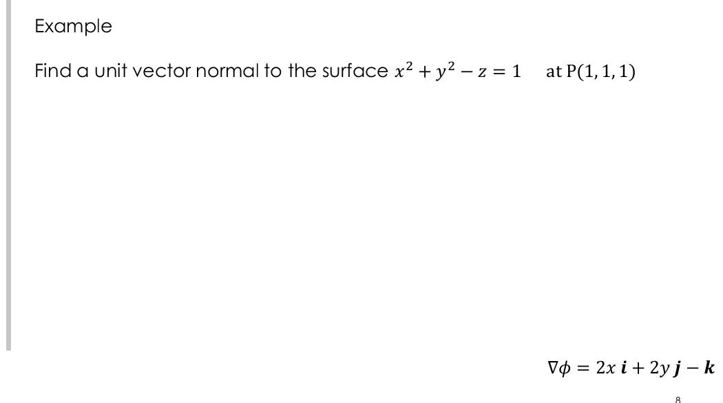 Solved Find A Unit Vector Normal To The Surface X2 Y2−z 1 At