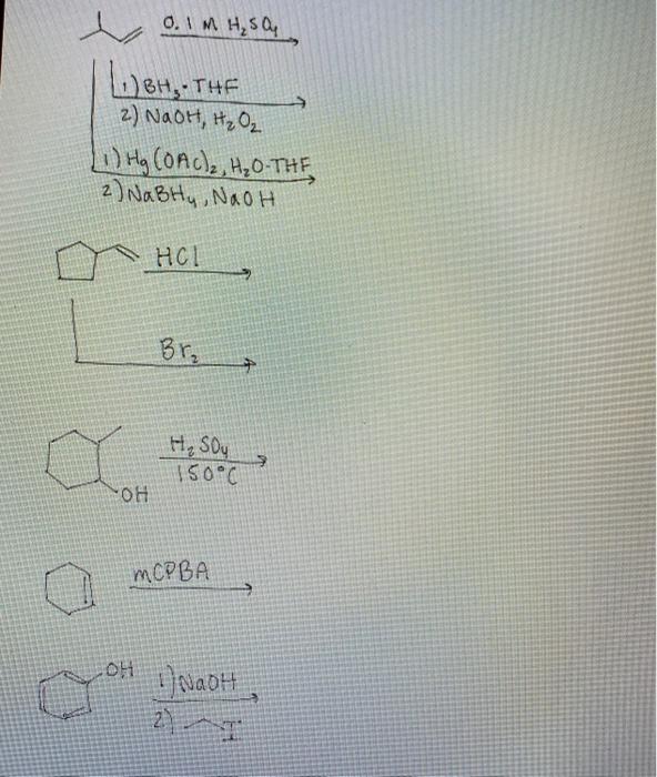Solved 0.IM H, 5 Q4 BH, THE L) - 2) NaOH, H₂O₂ (1) Hg | Chegg.com Solved 0.IM H, 5 Q4 BH, THE L) - 2) NaOH, H₂O₂ (1) Hg | Chegg.com