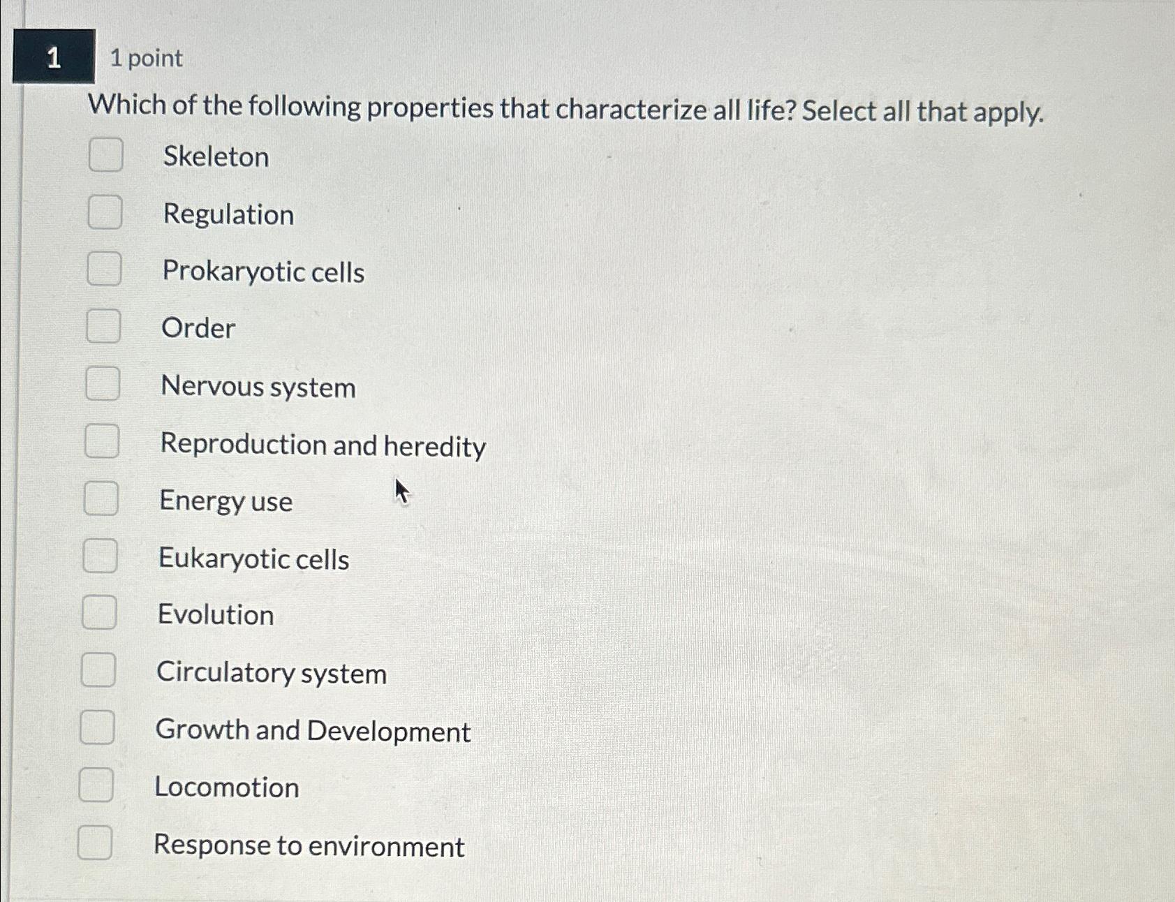 Solved 11 pointWhich of the following properties that | Chegg.com Solved 11 pointWhich of the following properties that | Chegg.com