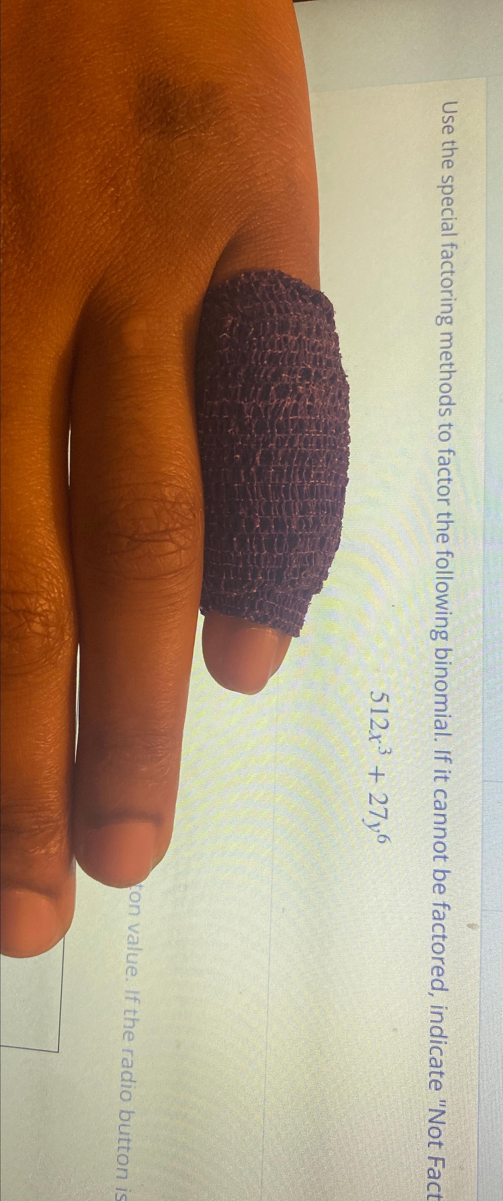 Solved Use the special factoring methods to factor the | Chegg.com