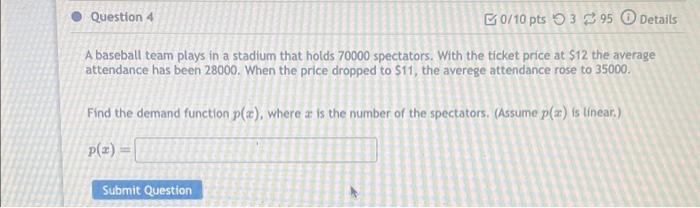 Solved How to explain how to find the demand function | Chegg.com