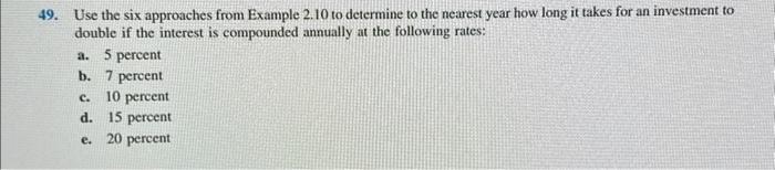 Solved 19. Use the six approaches from Example 2.10 to | Chegg.com