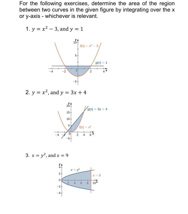 Solved For the following exercises, determine the area of | Chegg.com