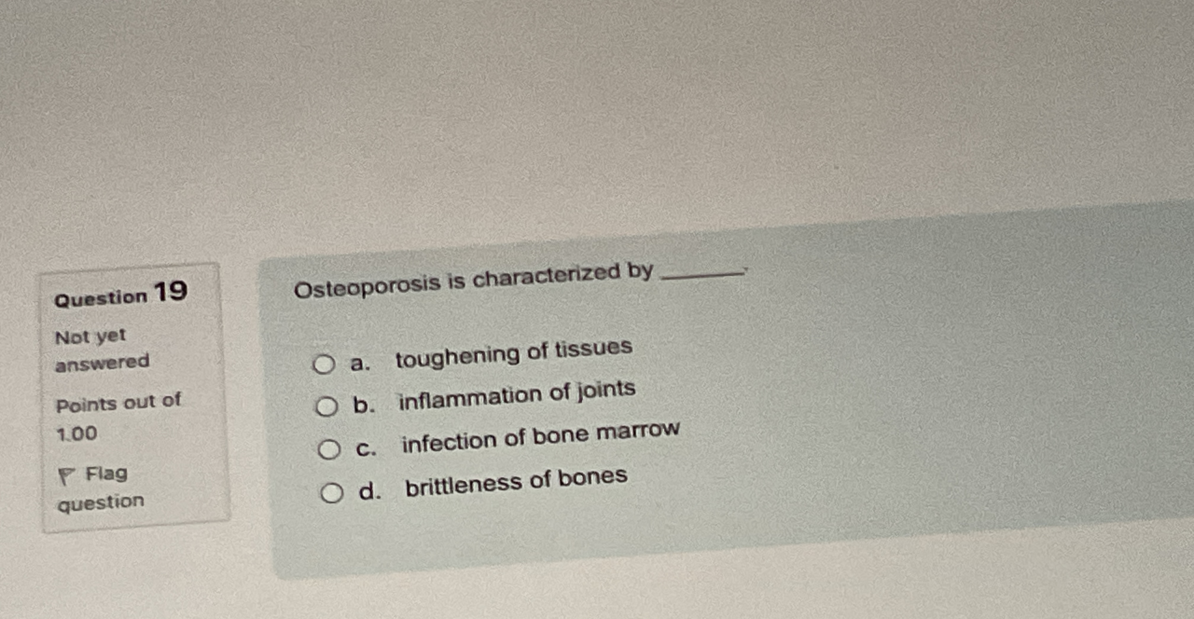 Solved Question 19Not yetansweredpoints out | Chegg.com Solved Question 19Not yetansweredpoints out | Chegg.com