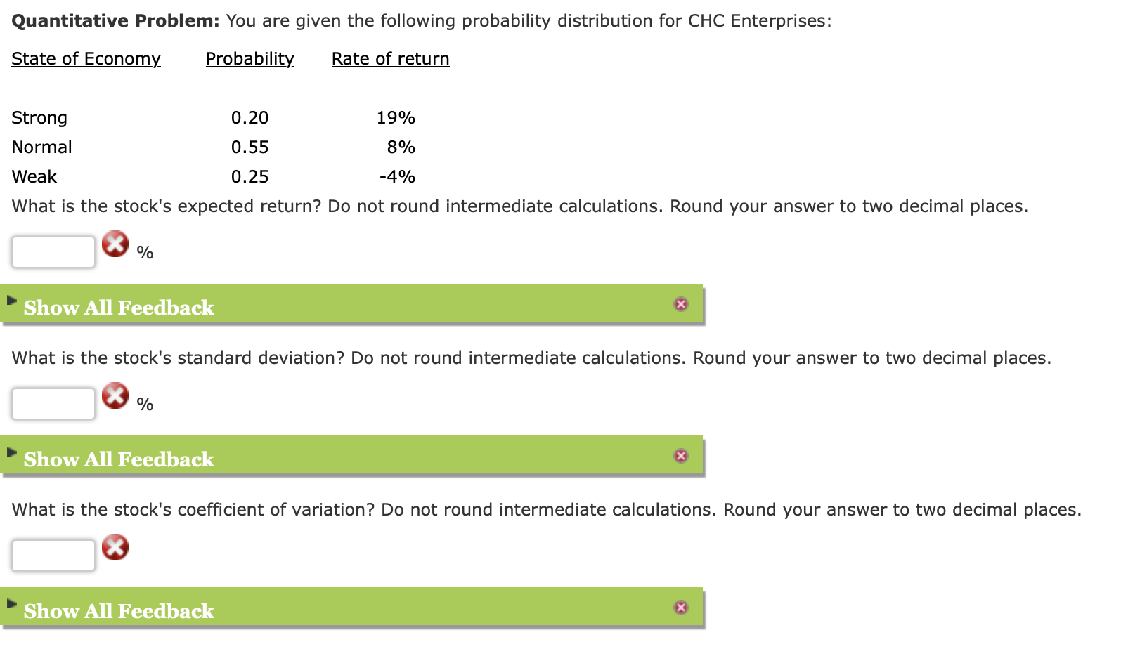 Solved Quantitative Problem: You are given the following | Chegg.com