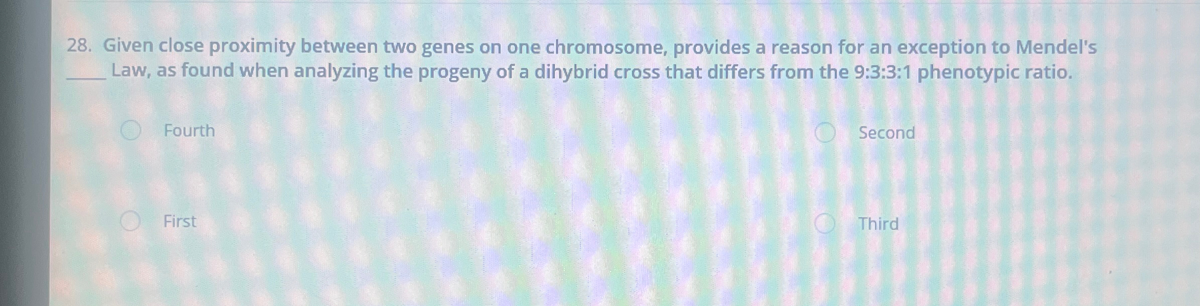 Solved Given close proximity between two genes on one | Chegg.com