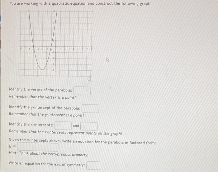 Solved You are working with a quadratic equation and | Chegg.com