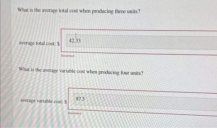 Solved Use your knowledge of cost functions to calculate the | Chegg.com