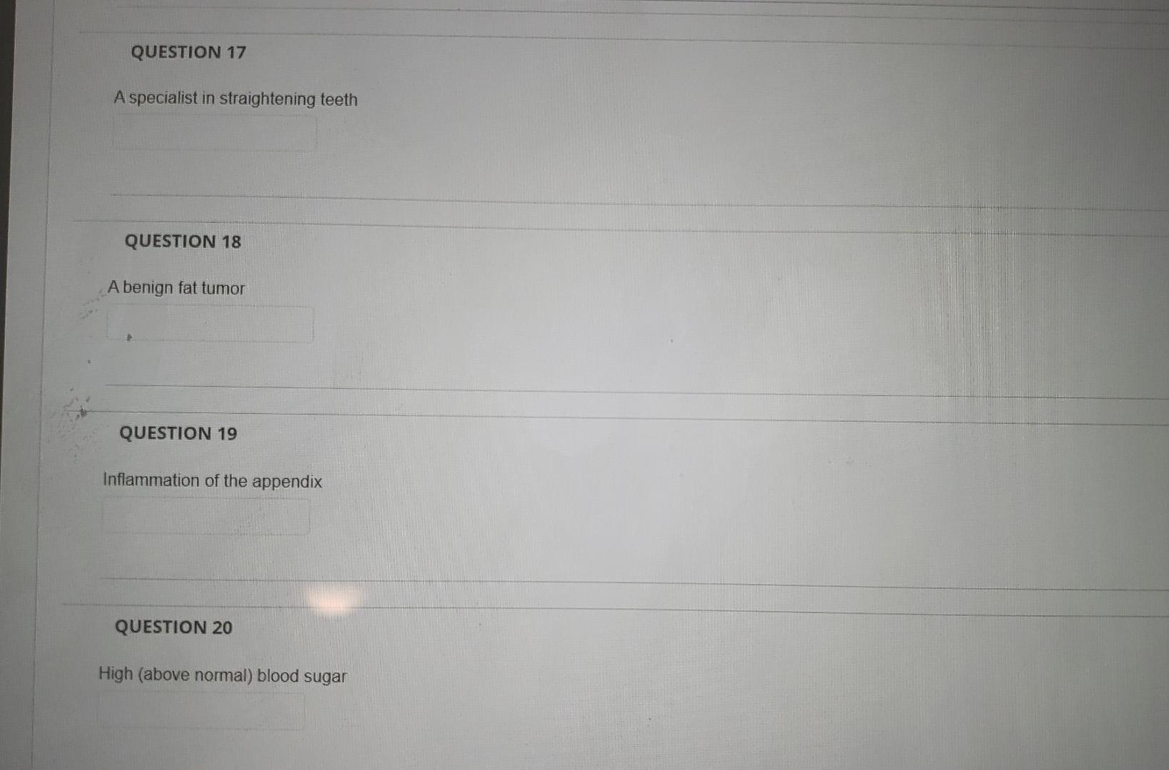 Solved The word parts listed here may be helpful. | Chegg.com
