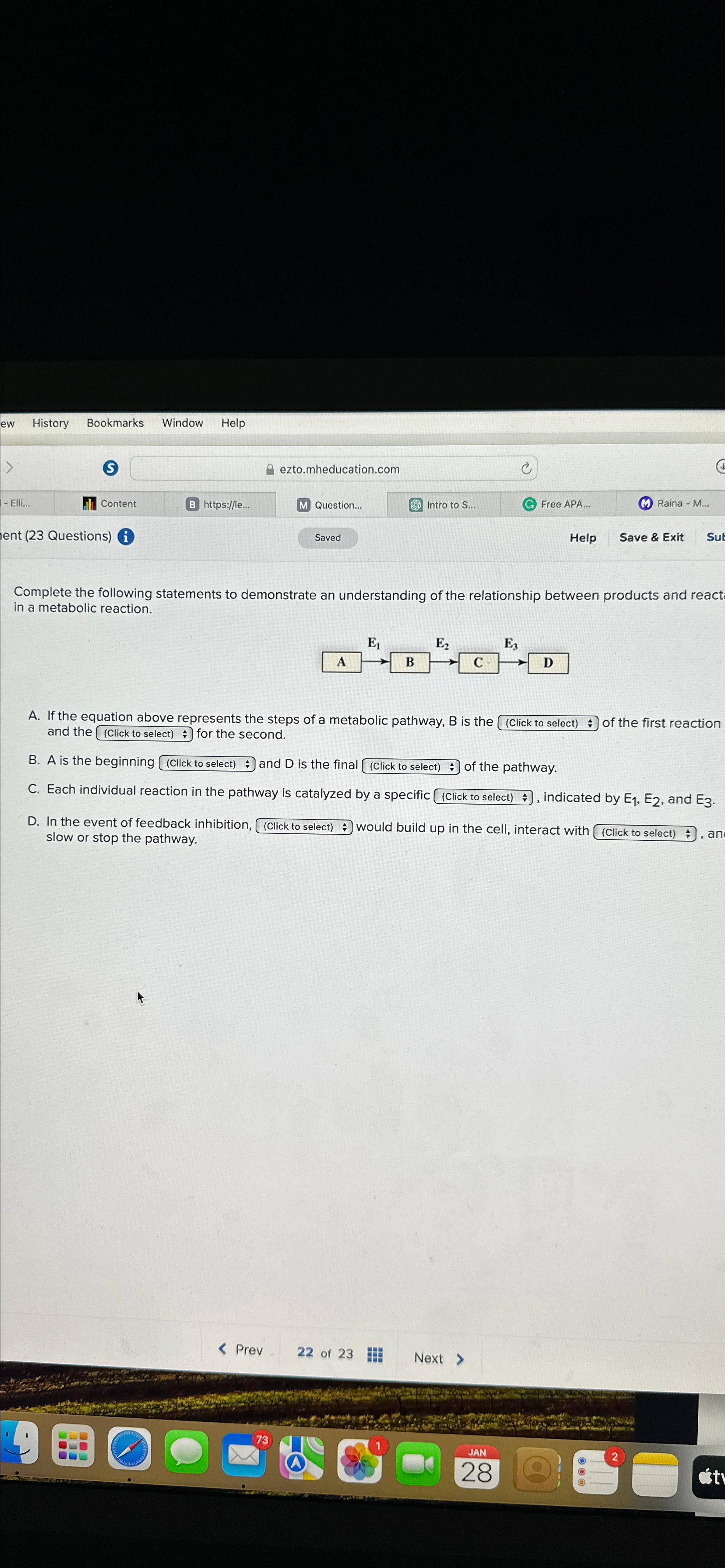 Solved Complete the following statements to demonstrate an | Chegg.com