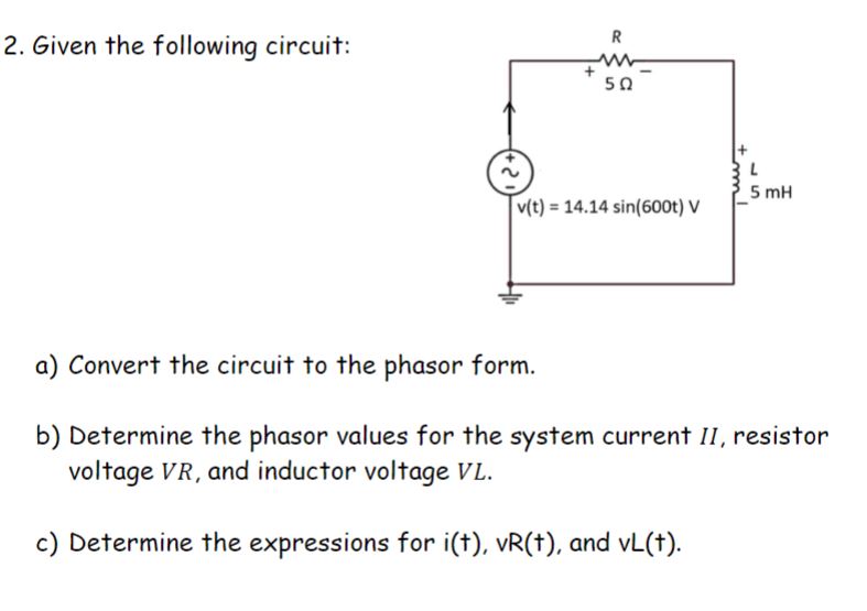 Solved Given the following | Chegg.com