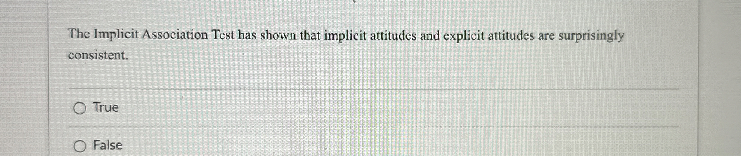 Solved The Implicit Association Test has shown that implicit | Chegg.com