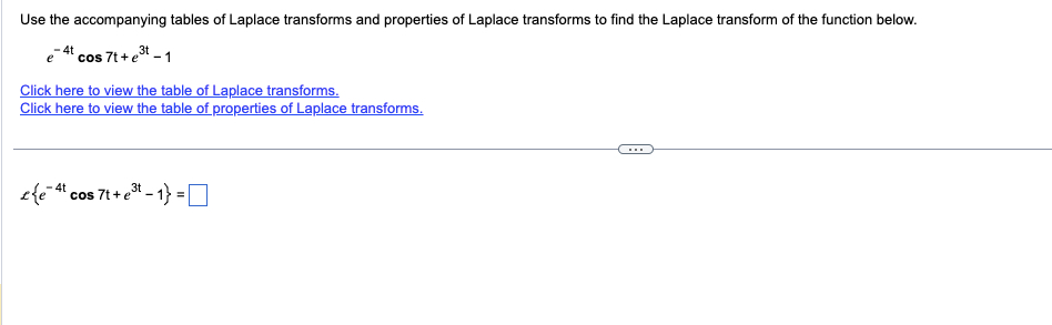 Solved Use the accompanying tables of Laplace transforms and | Chegg.com