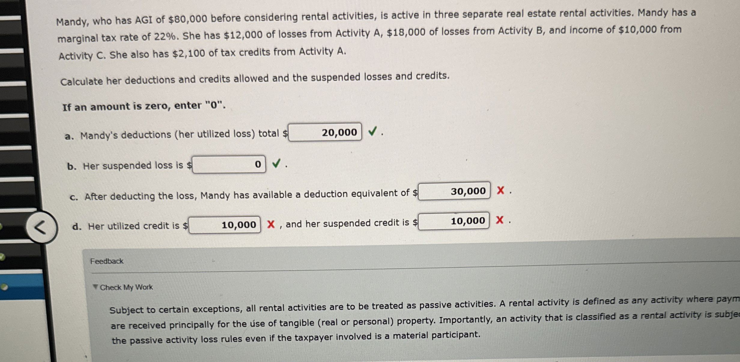 Solved Check My WorkSubject to certain exceptions, all | Chegg.com