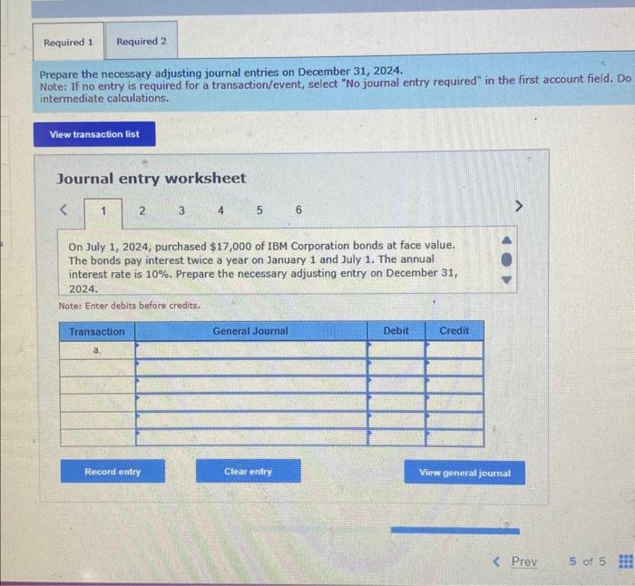 Solved Prepare the necessary adjusting journal entries on | Chegg.com