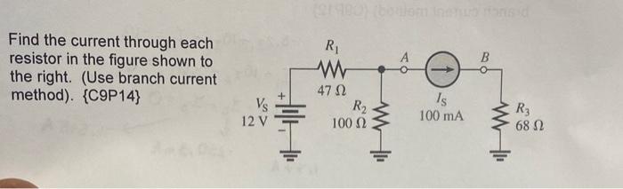 Solved Find the current through each resistor in the figure | Chegg.com
