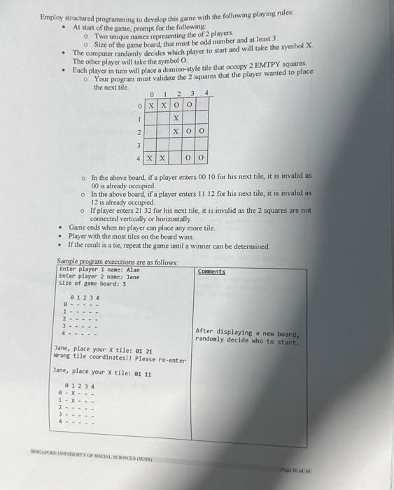 Solved Employ structured programming to develop this game | Chegg.com