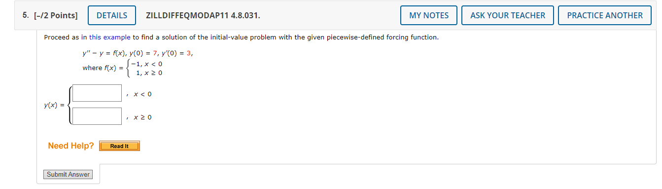 Solved Proceed as in this example to find a solution of the | Chegg.com