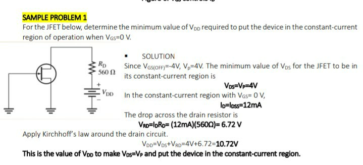 Solved 9. Determine lp for for the 2N5459 JFET. 10. What is | Chegg.com