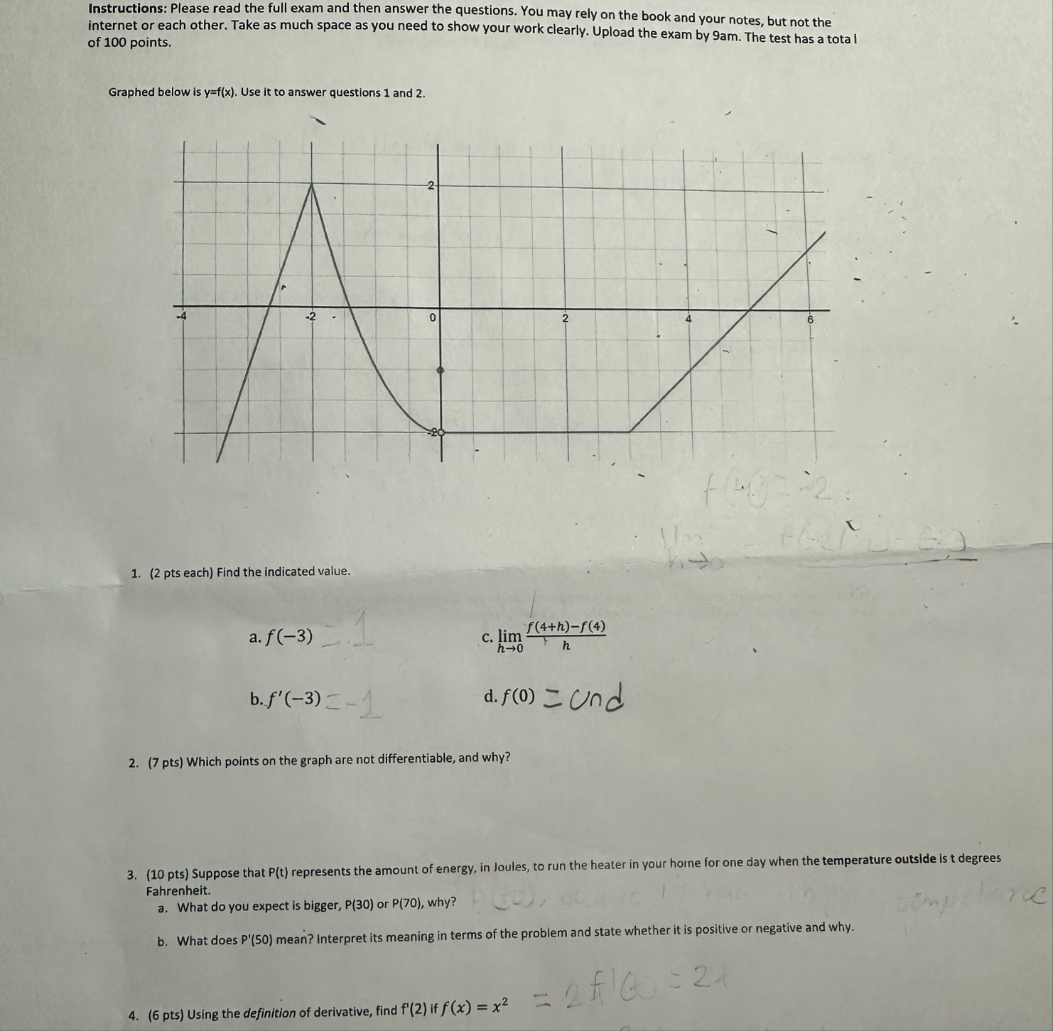 Instructions: Please read the full exam and then | Chegg.com