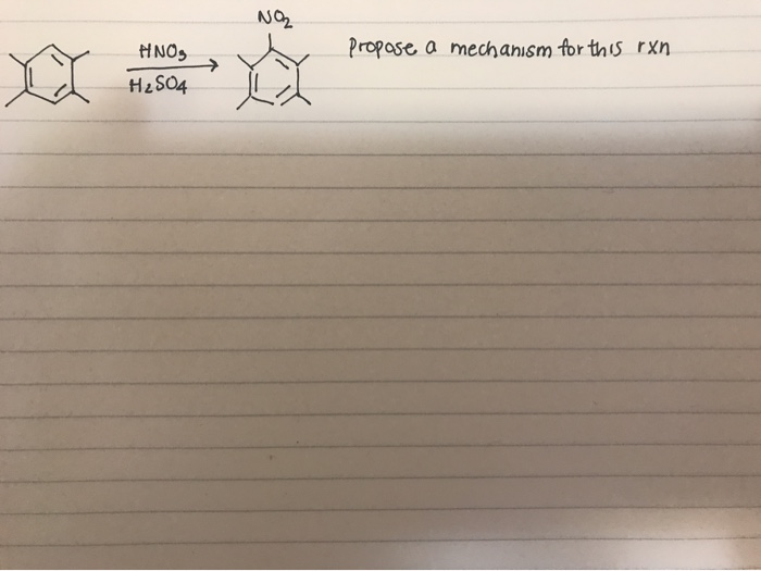 Solved NOL HNOS propose a mechanism for this rxn H2SO4 | Chegg.com
