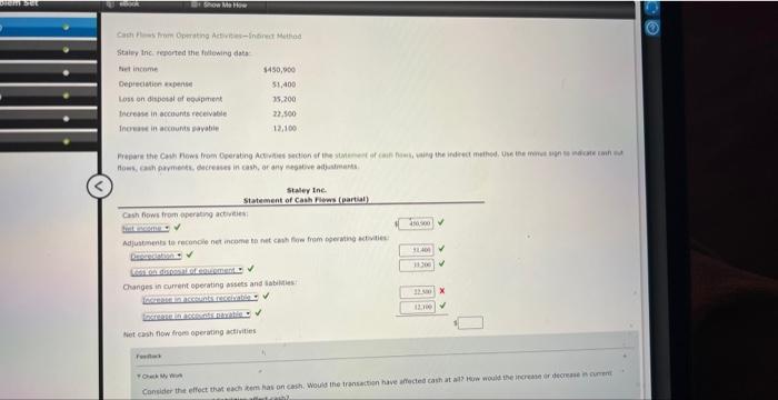 Solved Lach flosk firm Coperting Astive es-indiret bethod | Chegg.com