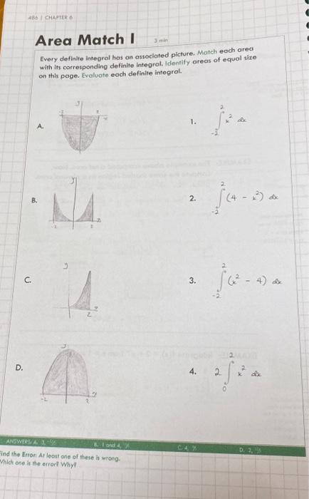 Solved Every definlte integrol has on associated picfure, | Chegg.com