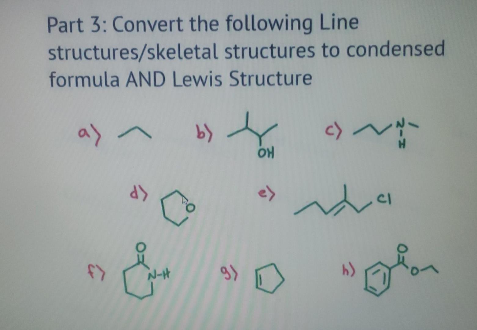 Solved Part 3: Convert the following Line | Chegg.com