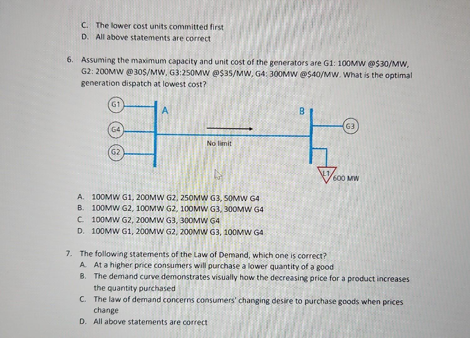 Solved 5. In the generation stack for the ISO electricity | Chegg.com