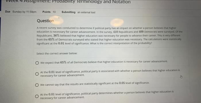 Solved Assignments Probability Terminology and Notation Due | Chegg.com