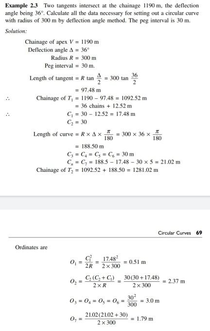 Solved - resolve example 2.3 using long cord offset and | Chegg.com