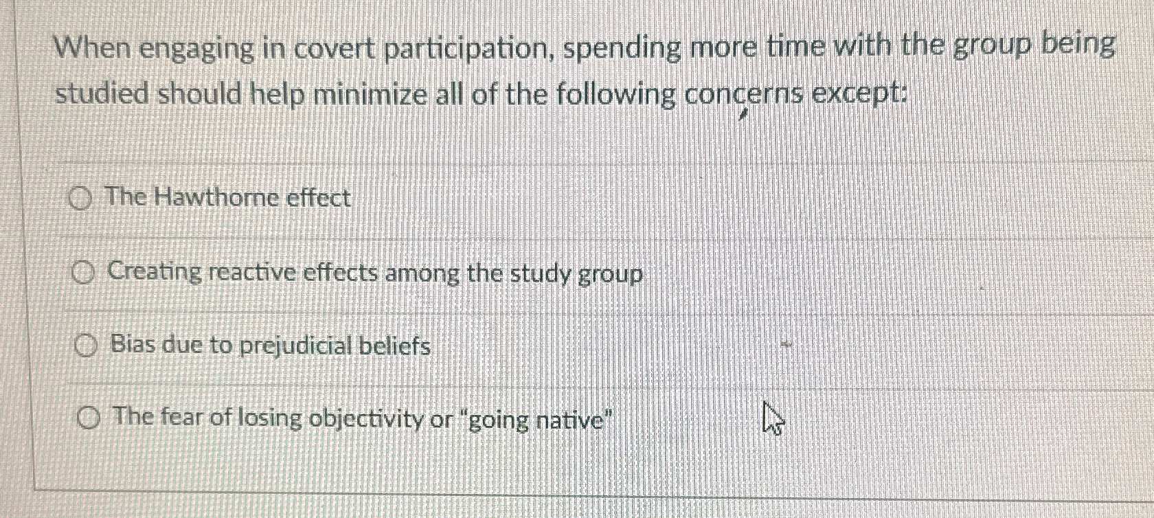 Solved When engaging in covert participation, spending more | Chegg.com