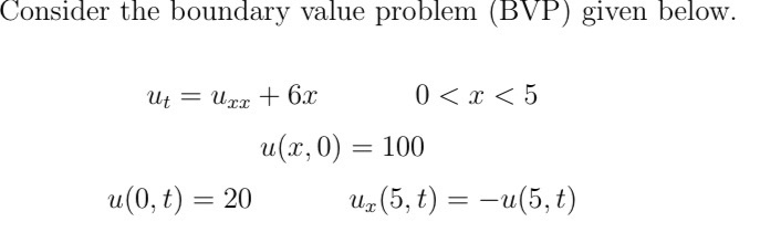 Solved Consider the boundary value problem (BVP) given | Chegg.com