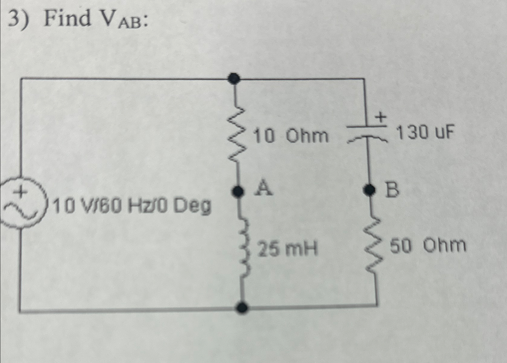 Solved Find VAB ﻿: | Chegg.com