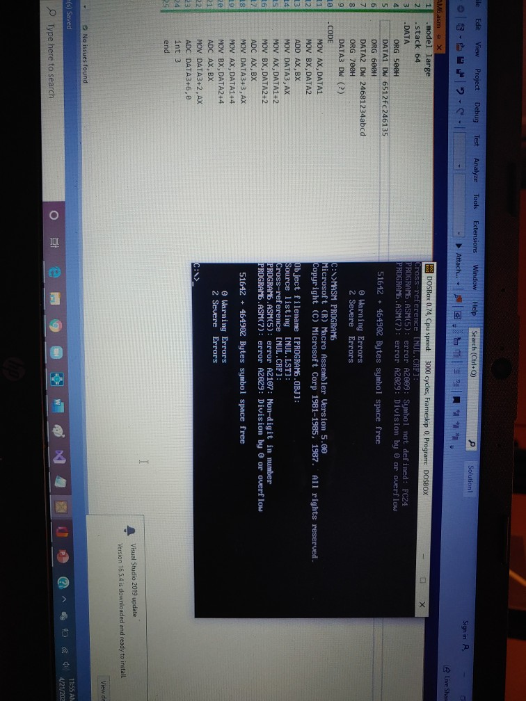 Analyze Tools Edit View Project Debug Test P82
