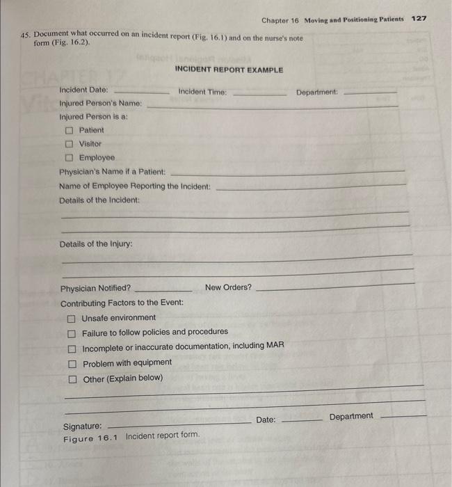 Solved Documentation Exercise Scenario: Questions 44 through | Chegg.com