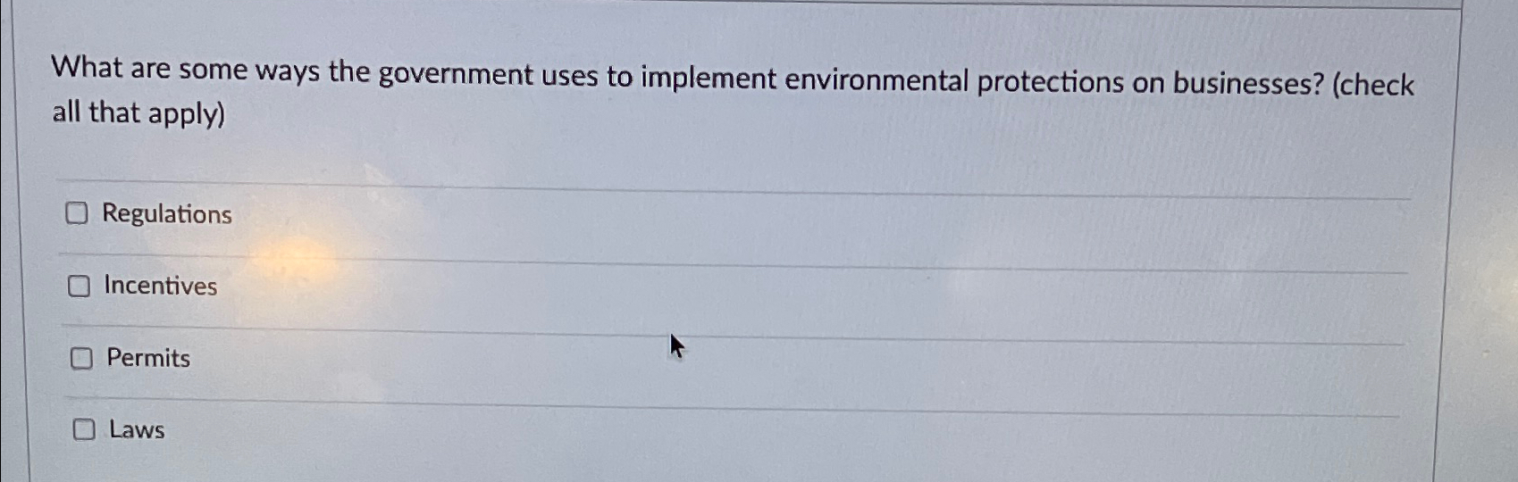 Solved What are some ways the government uses to implement | Chegg.com