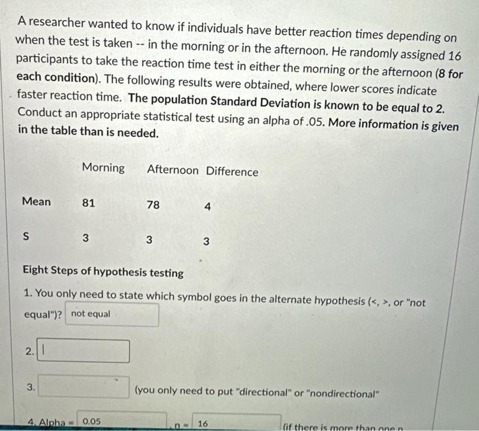 Solved A researcher wanted to know if individuals have | Chegg.com