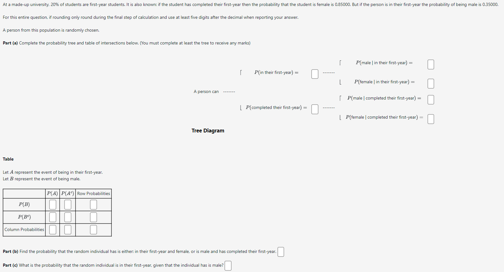 Solved For this entire question, if rounding only round | Chegg.com