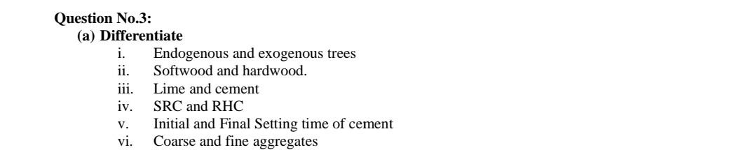 Solved Question No.3: (a) Differentiate i. Endogenous and | Chegg.com