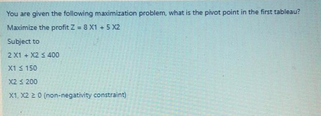 Solved You are given the following maximization problem, | Chegg.com