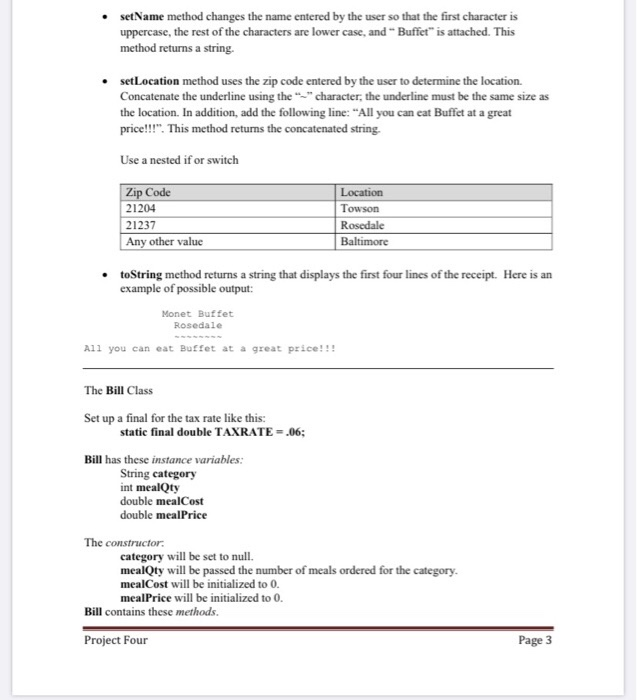 Solved Welcome to our BUFFET Write a program for a Buffet to | Chegg.com