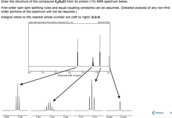 Solved Draw the structure of the compound C3H7Cl from its | Chegg.com