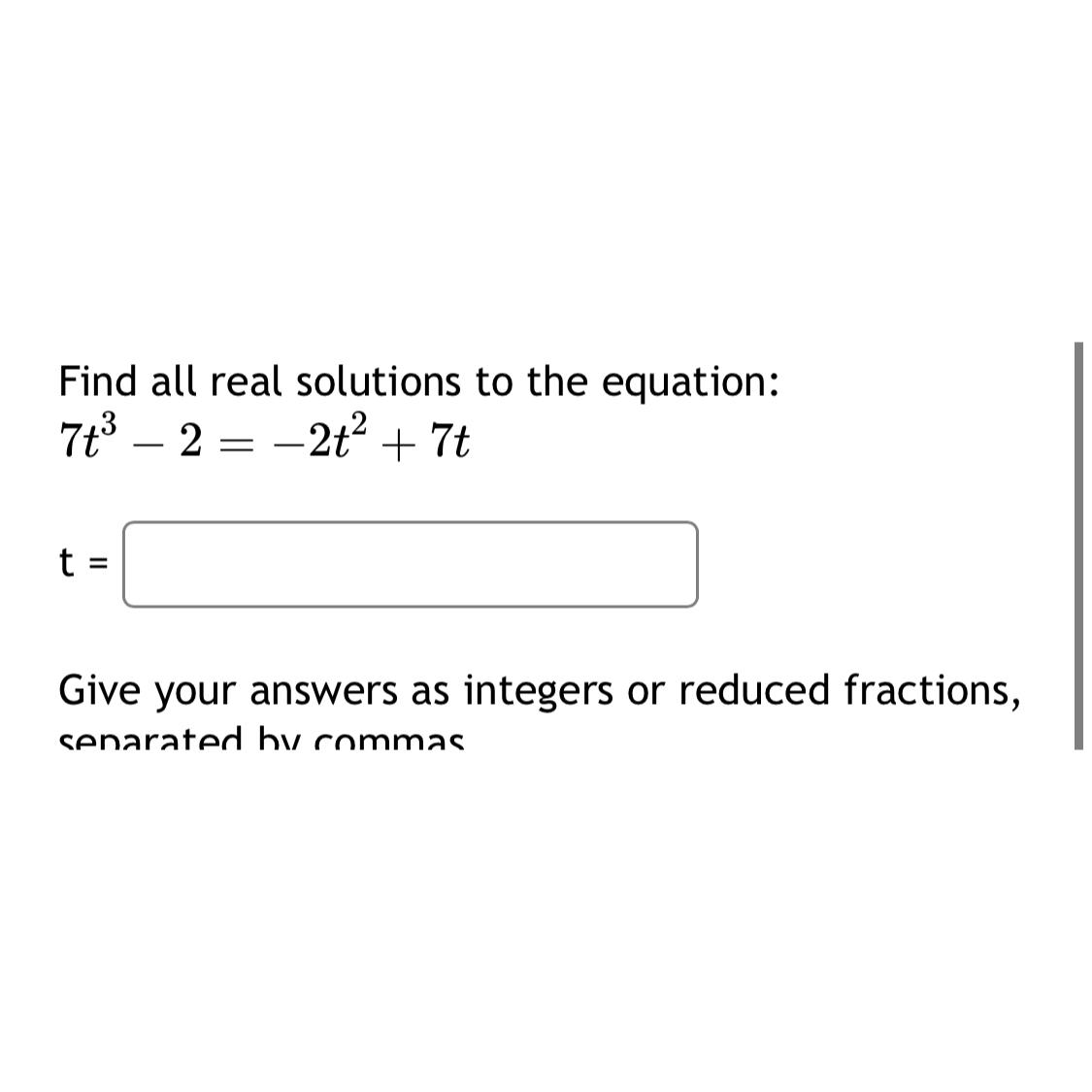 Solved Find all real solutions to the | Chegg.com