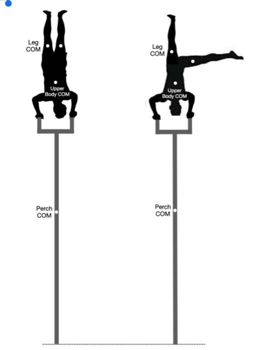 Solved Q1. A circus acrobat performs the 'perch' trick, | Chegg.com