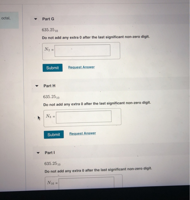 Solved Item 15 Express the following decimal numbers in | Chegg.com