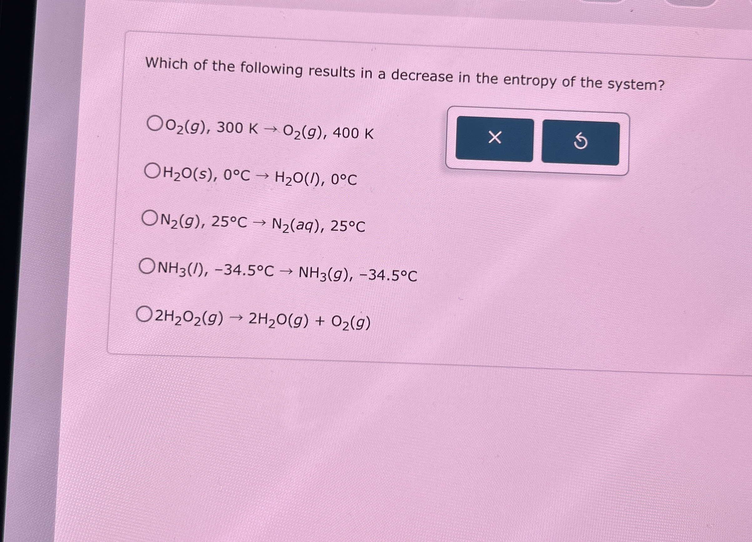 Solved Which of the following results in a decrease in the | Chegg.com