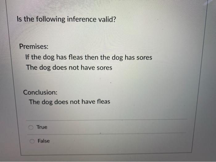 Solved Is the following inference valid? Premises: If the | Chegg.com
