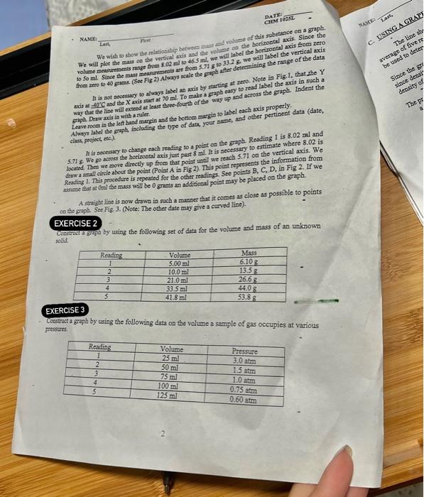A. READING A GRAPH: A graph is a visual display of | Chegg.com